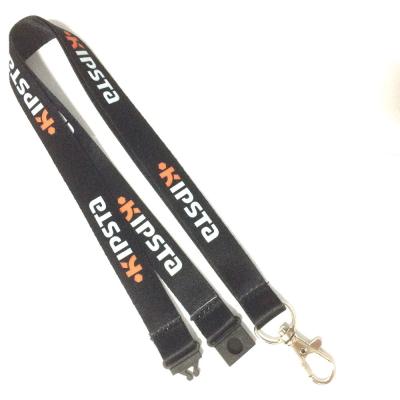 China Eco Friendly ID Dye Sublimation Custom Badge Lanyards 90cm Safety Plastic Buckle for sale