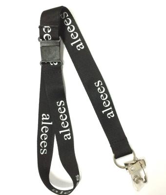 China Safety Buckle Custom Polyester Lanyard / Cell Phone Id Badge Neck Strap for sale