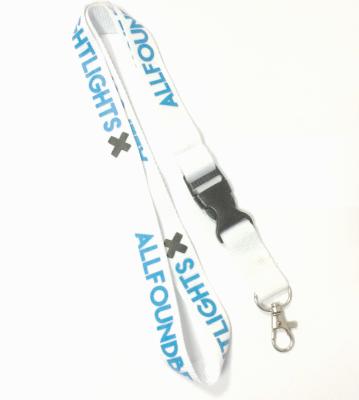 China Attractive Custom Dye Custom Polyester Lanyards For Identification Badge / Whistle / Keys for sale