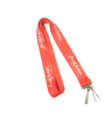 China Swivel J Hook Dye Sublimation Name Badge Neck Straps With Heart Transfer for sale