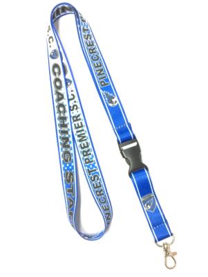 China Custom Dye Sublimated Lanyards 1 Inch Wide Heat Transfer Printed for Football Events for sale