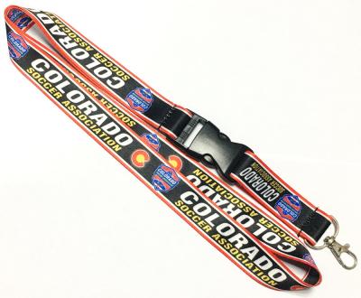 China Custom Dye Sublimation Lanyards with Safety Buckle and Metal Hook for Events for sale