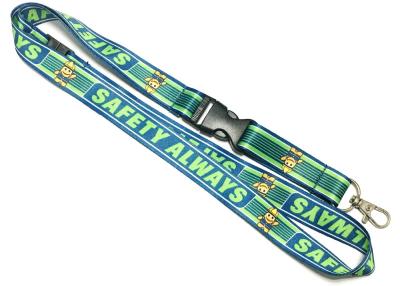 China Custom Dye Sublimation Lanyards 90cm Safety Break Buckle Metal Hook for sale
