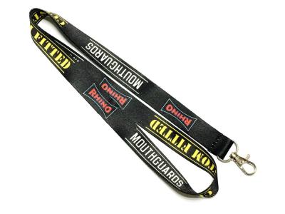 China Black Background Heat Transfer Printing Lanyards Dye Sublimation 960 * 20mm for sale