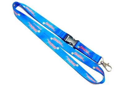 China Custom Printed Dye Sublimation Lanyards 90cm with Safety Buckle Breakaway for sale