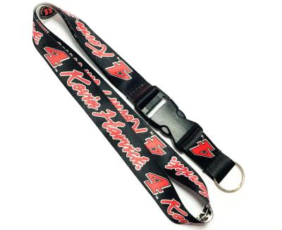 China Custom Double Sided Lanyard White Theme 2cm Wide for Sports Meeting ID Badge for sale