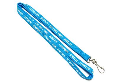 China Custom Logo Tubular Lanyard 900x10mm Durable Nylon Webbing for ID Badge for sale
