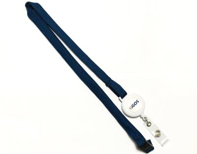 China Custom Silkscreen Lanyards with Safety Break Yoyo Reel 90cm Retractable for sale
