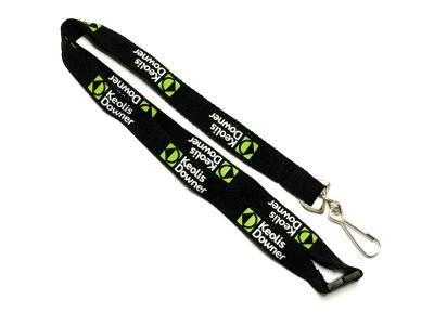 China Low Minimum Order Custom Polyester Lanyards Simple Colors Fashion Style for sale