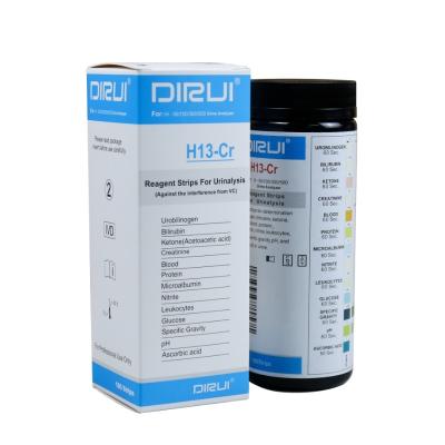 China Medical Diagnostic Urine Analysis Test Strips ISO Urinalysis Reagent Strips for sale