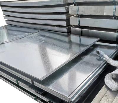 China Zero Spangle Surface Finish Galvanized Sheet Plate Silver Color Length 1000mm-6000mm for sale