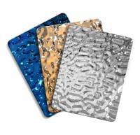 China Ss 201 304 316 Water Ripple Decorative Stainless Steel Plate Sheet for sale