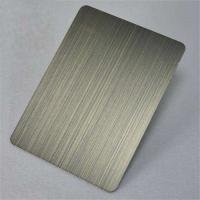 China 304 Stainless Steel Plate 304L HairLine Colorful Stainless Steel Sheet With Brushed Surface for sale
