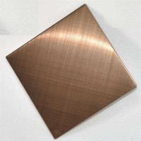 China 304 Stainless Steel Plate 304L HairLine Colorful Stainless Steel Sheet With Brushed Surface for sale