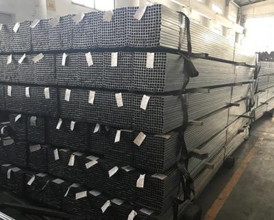 China S185 GI Square Pipe 20x20mm Galvanized Steel Tube For Greenhouse for sale