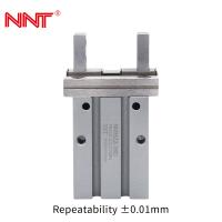 China 0.01-0.02mm Parallel Pneumatic Gripper M3x0.5 / M5x0.8 Pipe Size for sale