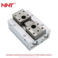 China Long Stroke Rail Slim Finger Gripper MHF2 NNT 10-60℃ Cylinder for sale