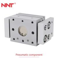China Wide Pneumatic Clamp Cylinders Piston Rod Design 20-200mm Opening / Closing Stroke for sale