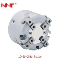 China Robotic 4 Jaw Pneumatic Gripper Cylindrical 4mm Opening / Closing stroke for sale