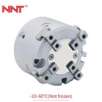 China NMHS4 4 Jaw Pneumatic Gripper , Aluminum Air Gripper Cylinder for sale