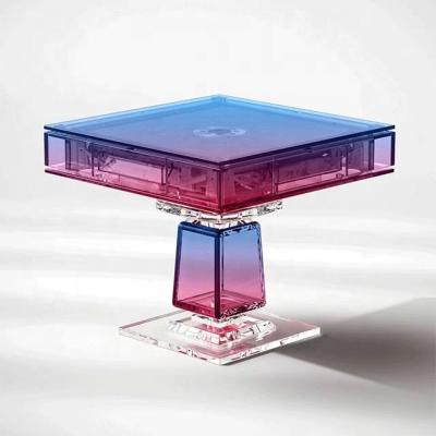 China Automatic Mahjong Machine Table Modern Entertainment Furniture Acrylic Dual Purpose for Villa for sale