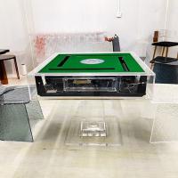China Automatic Mahjong Machine Table Modern Entertainment Furniture Acrylic Dual Purpose for Villa for sale