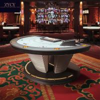 China Solid Wood Metal Base Blackjack Table Modern Entertainment Furniture USB Powered for 4 Players Home for sale