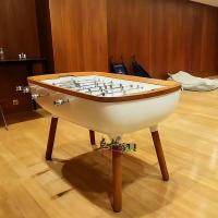 China Artistic Italian Style Light Luxury Solid Wood Soccer Table Creative Design Fashionable Black for Home Living Room for sale