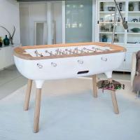 China Artistic Italian Style Light Luxury Solid Wood Soccer Table Creative Design Fashionable Black for Home Living Room for sale