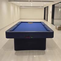 China Black Italian 9ft 8ft 7ft Solid Wood Frame Pool Table Plastic Tournament Grade Ball Return System for Commercial Home for sale