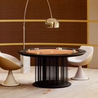 China Automatic Solid Wood Melamine Table Stainless Steel Legs Multi Functional for Home Entertainment for sale