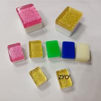 China Gold Black Glitter Crystal Melamine Mahjong Set Acrylic Tiles for Home for sale