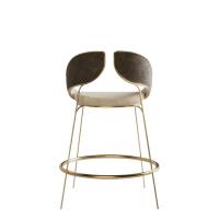 China Nordic Creative Designer Bar Chair Luxury Bar Furniture Modern Stainless Steel Desk Stool for sale
