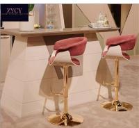 China Italian Designer Stainless Steel Bar Stool Luxury Bar Furniture High End Modern Adjustable for Home for sale