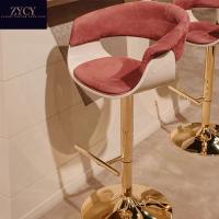 China Italian Designer Stainless Steel Bar Stool Luxury Bar Furniture High End Modern Adjustable for Home for sale