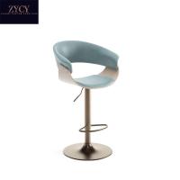 China Italian Designer Stainless Steel Bar Stool Luxury Bar Furniture High End Modern Adjustable for Home for sale