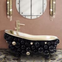 China Bubble Shaped Bathtub Luxury Bathroom Furniture Modern Designer Stainless Steel Creative Basin for sale