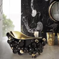 China Bubble Shaped Bathtub Luxury Bathroom Furniture Modern Designer Stainless Steel Creative Basin for sale
