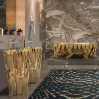 China Italian Column Hand Basin Luxury Bathroom Furniture Modern Stainless Steel Designer Style for sale