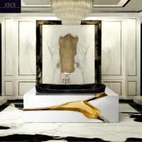 China Floor Crack Marble Bathtub Italian Stainless Steel High End Luxury Bathroom for sale
