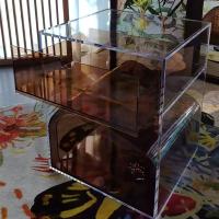 China Modern Acrylic Cat Bed Luxury Bedroom Furniture Pet Nightstand Combination for Home for sale