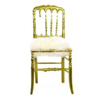 China Italian Pure Copper Dining Chair Luxury Living Room Furniture Creative Art Leisure Chair for Home Accent for sale
