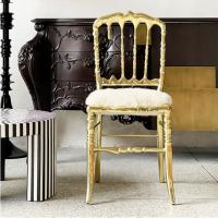 China Italian Pure Copper Dining Chair Luxury Living Room Furniture Creative Art Leisure Chair for Home Accent for sale