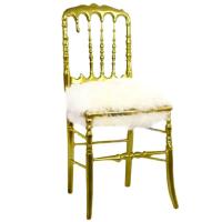 China Italian Pure Copper Dining Chair Luxury Living Room Furniture Creative Art Leisure Chair for Home Accent for sale