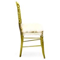 China Italian Pure Copper Dining Chair Luxury Living Room Furniture Creative Art Leisure Chair for Home Accent for sale