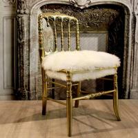 China Italian Pure Copper Dining Chair Luxury Living Room Furniture Creative Art Leisure Chair for Home Accent for sale