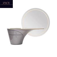China Villa Modern Makeup Dressing Table with Mirror LED Lights for sale