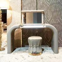 China Solid Wood Makeup Table Luxury Bedroom Furniture Villa Flip Up Mirror Modern Vanity for sale