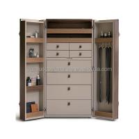 China Wooden Dressing Table Luxury Bedroom Furniture Mirror Enclosed Jewelry Storage Custom Design for sale