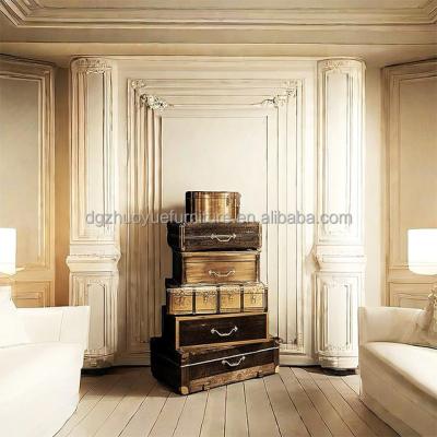 China Solid Wood Nightstand Luxury Bedroom Furniture Multi Purpose Modern Accent Cabinet Design for sale